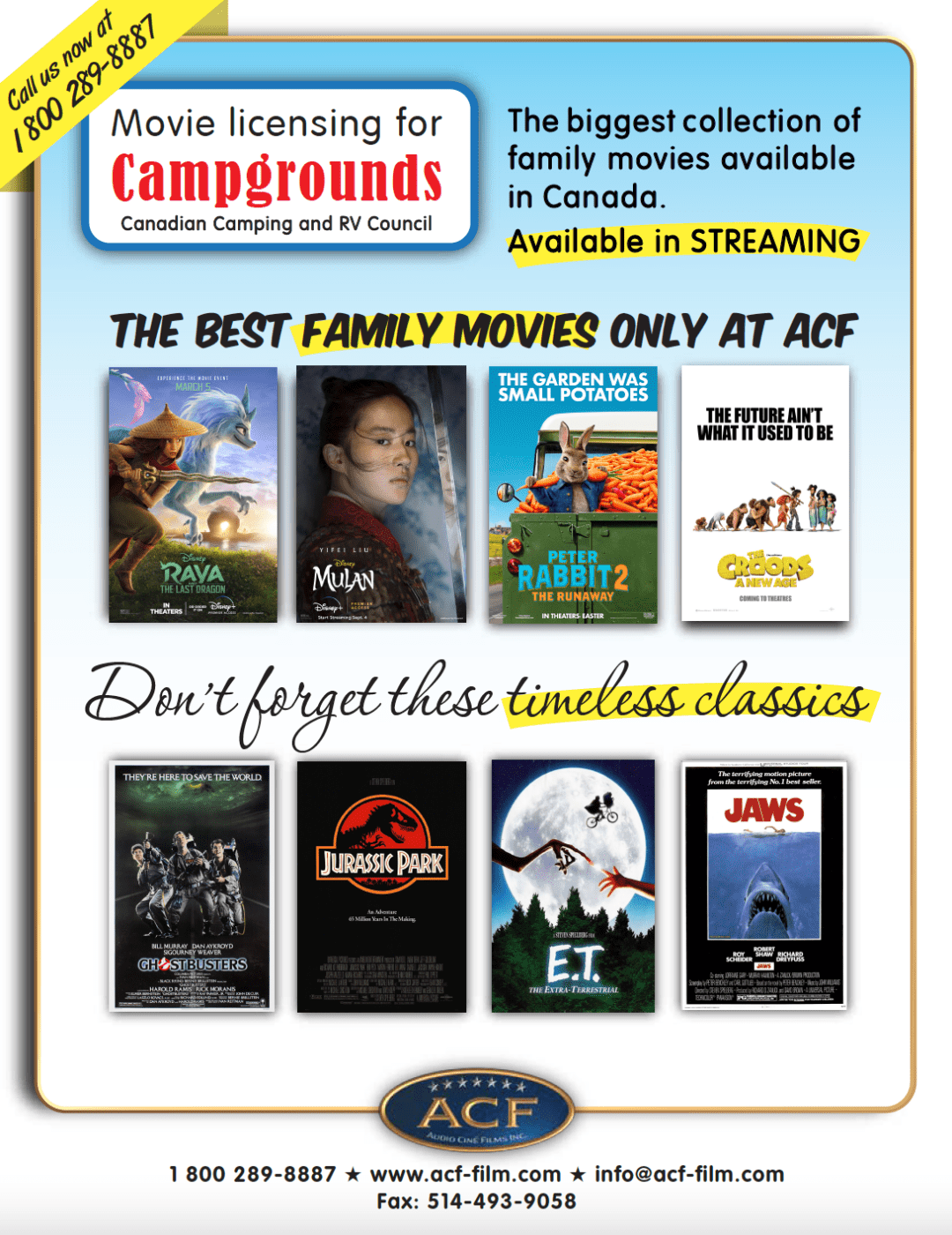 Audio Cine Films - Association canadienne du camping et du camping-car